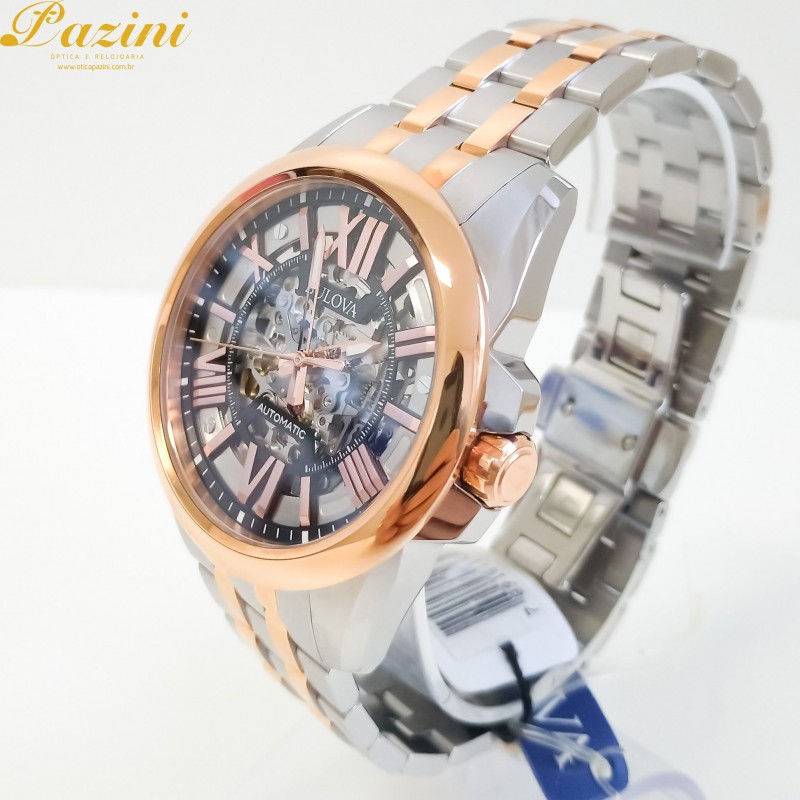 RELÓGIO BULOVA ESQUELETO AUTOMÁTICO WB31998S